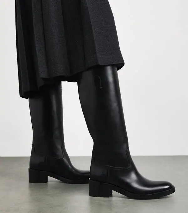 Brioni Leather Knee-high Boots