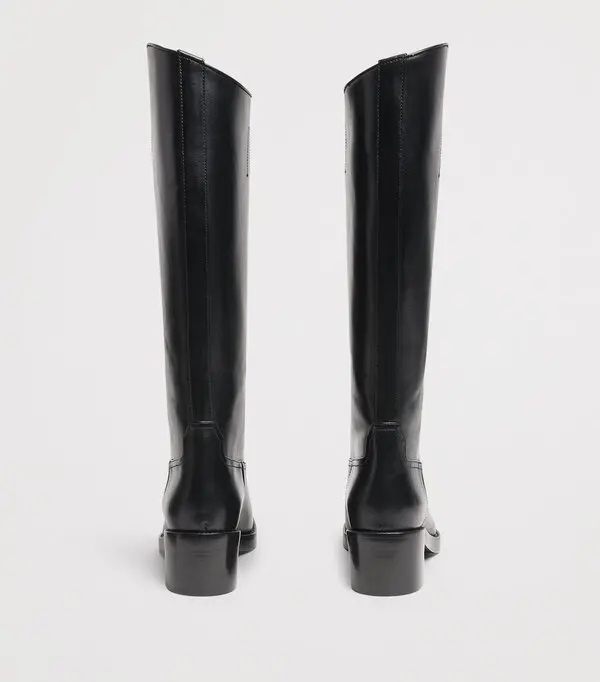 Brioni Leather Knee-high Boots