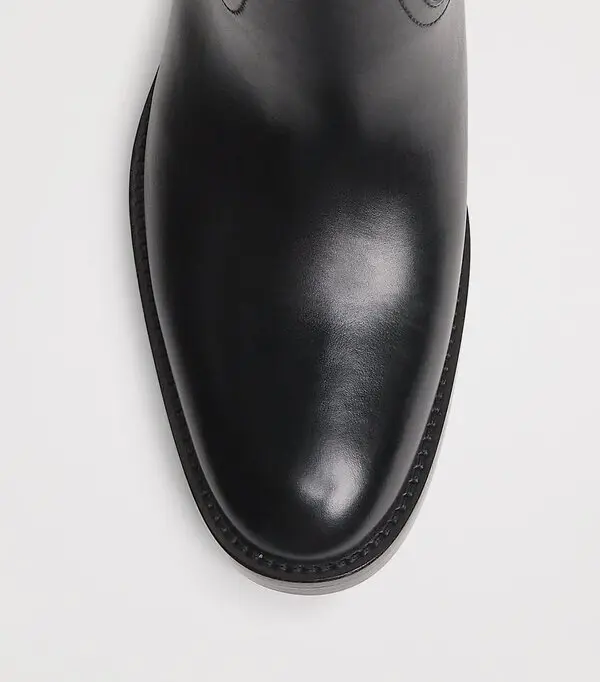 Brioni Leather Knee-high Boots