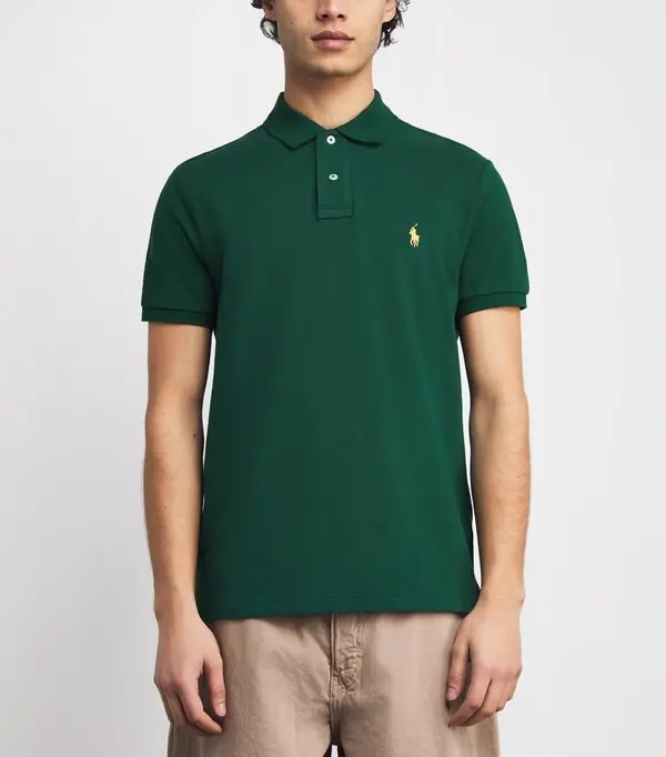 Polo Ralph Lauren Cotton Mesh Custom-fit Polo Shirt - Green
