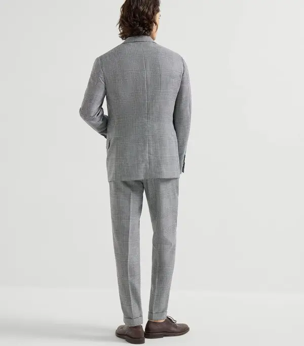 Brunello Cucinelli Virgin Wool-blend Prince Of Wales 2-piece Suit
