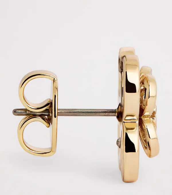 Tory Burch Plated Forget Me Not Stud Earrings - Gold