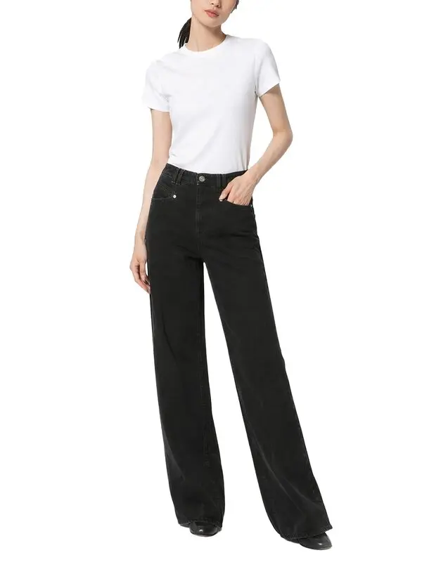 Isabel Marant Lemony Wide Leg Pants - Black