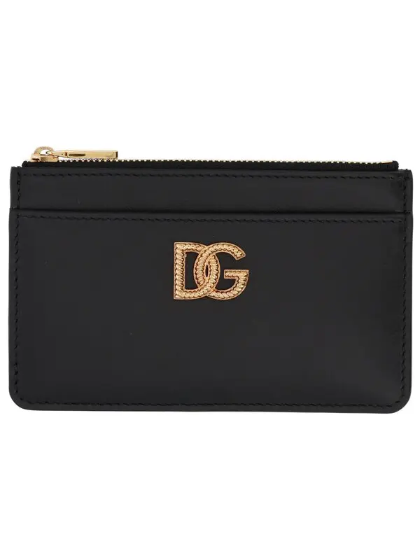Dolce & Gabbana Leather Card Holder - Black