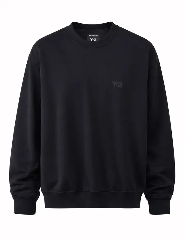 Y3 Cotton Sweatshirt - Black