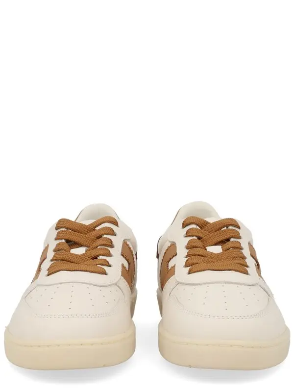 Hogan Leather Low Top Sneakers - Beige