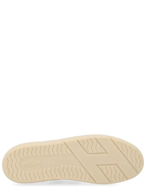Hogan Leather Low Top Sneakers - Beige