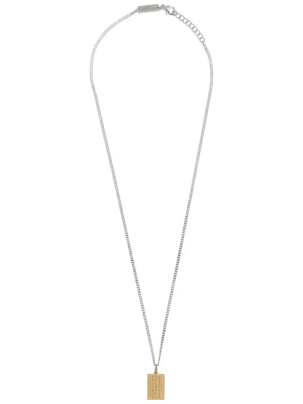 MAISON MARGIELA Numeric Pendant Necklace - Multicolour
