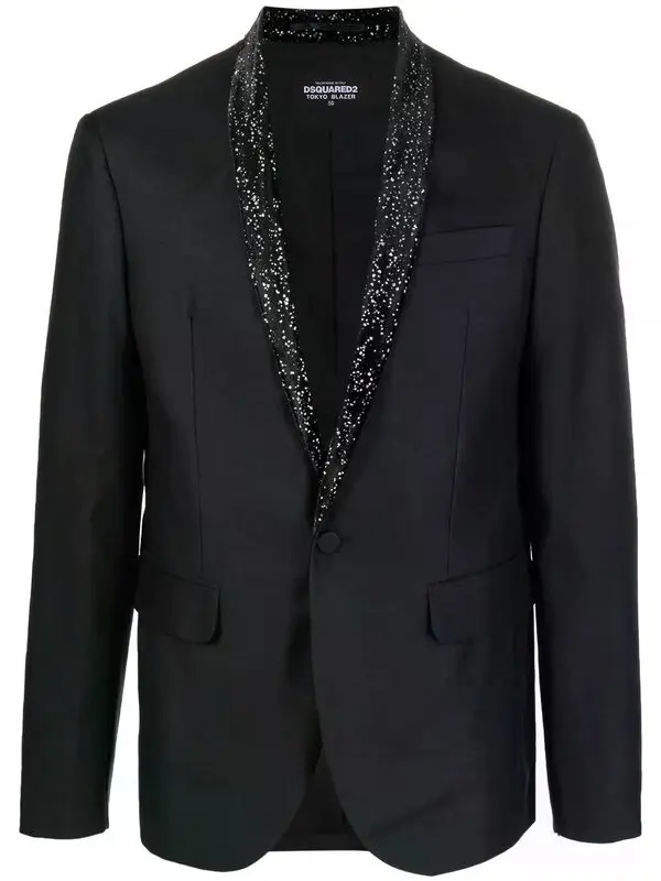 Dsquared2 Metallic-detail Single-breasted Blazer