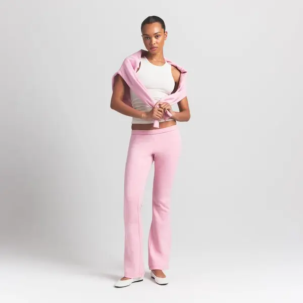 SKIMS Slim Cotton Fleece Pants - Halite