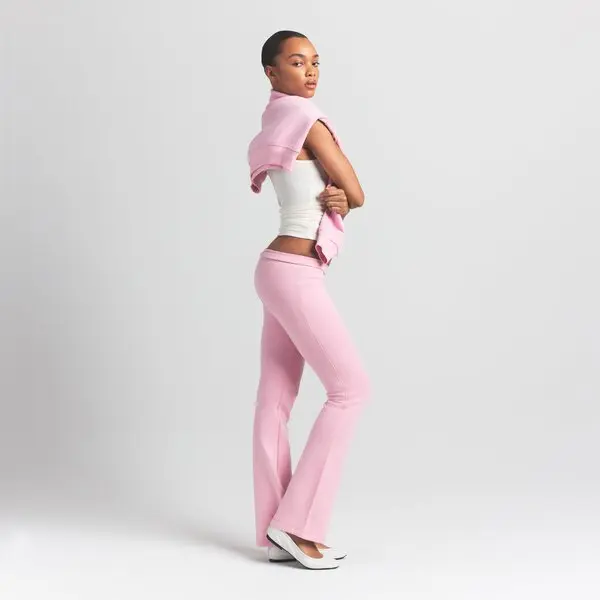 SKIMS Slim Cotton Fleece Pants - Halite
