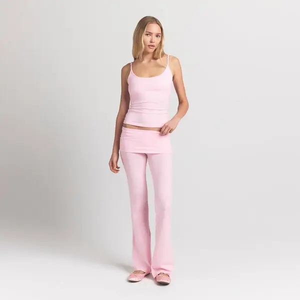 SKIMS Cotton Jersey Scoop Neck Cami - Cherry Blossom