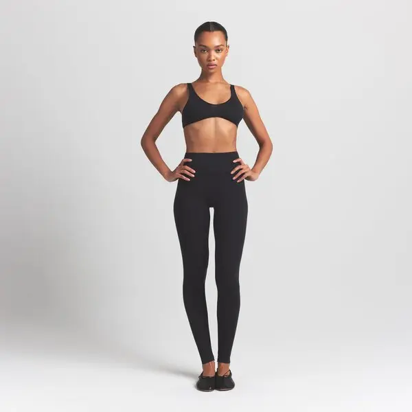 SKIMS Bralette | Pink | Large/xl | Wool Rib - Obsidian