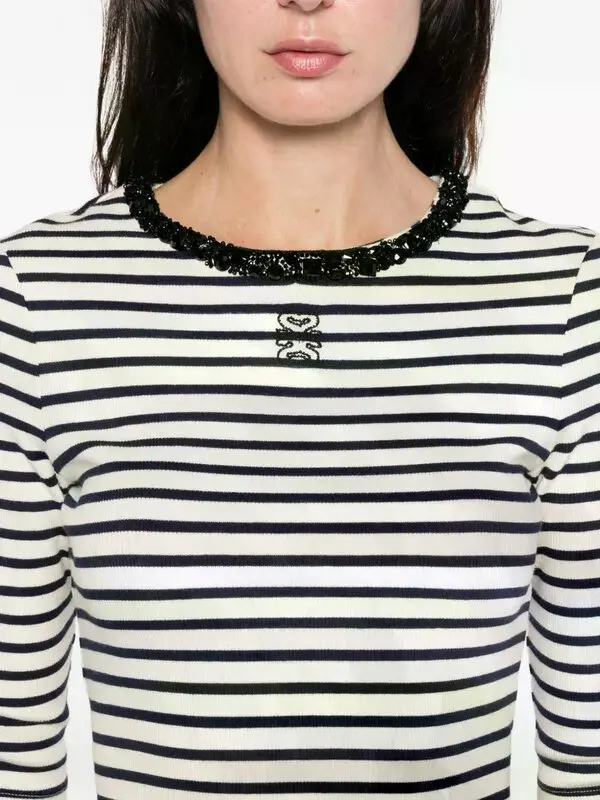 Sandro Striped Pattern Top