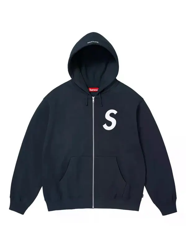 Supreme S Logo Zip-up Hoodie - Blue