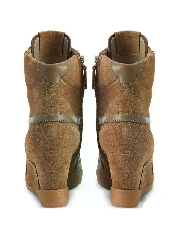 GIUSEPPE ZANOTTI Top Wedge Lace-up Sneakers - Brown
