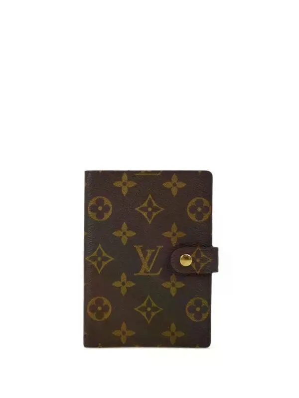LOUIS VUITTON 2002 Agenda Pm Notebook Cover - Brown