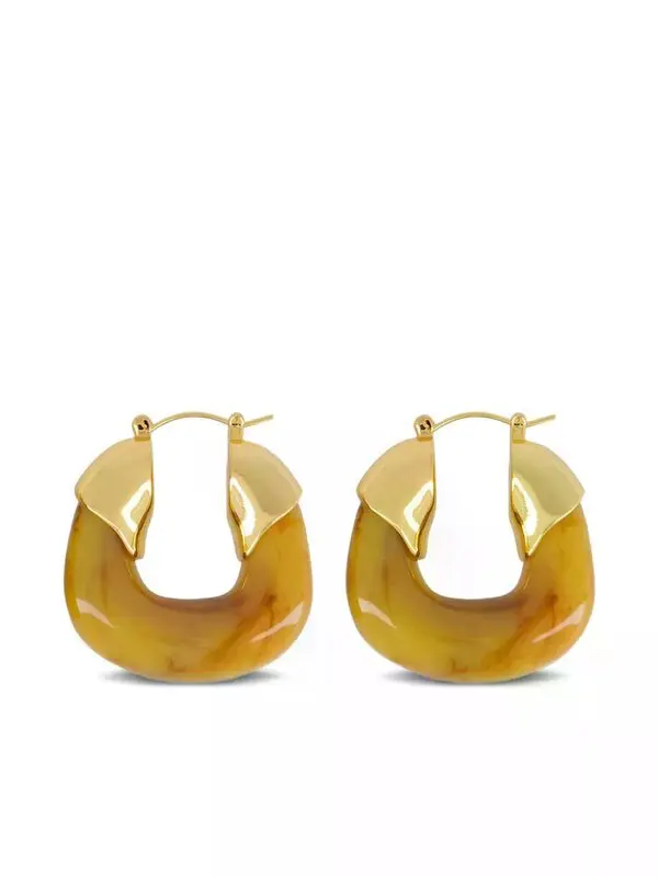 LIZZIE FORTUNATO Tone Hoop Earrings - Gold