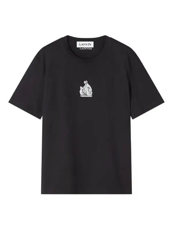 LANVIN Graphic-print T-shirt - Black