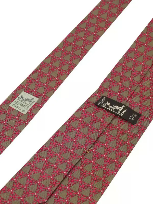 Hermès Geometric-pattern Tie