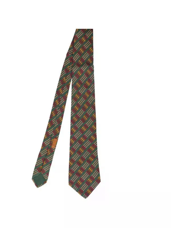 Hermès Printed Tie - Green