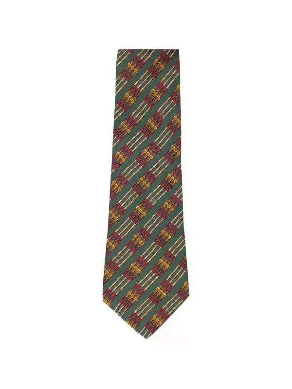 Hermès Printed Tie - Green