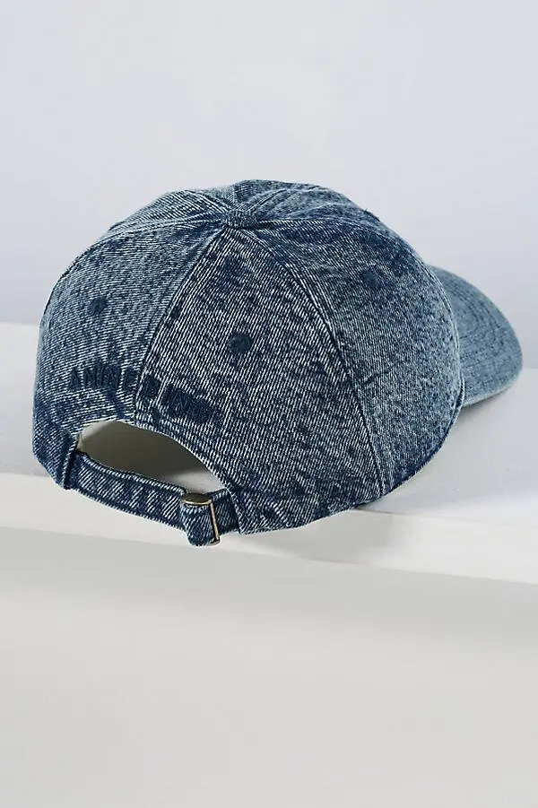 ANINE BING Jeremy Cotton Baseball Cap - Light Denim