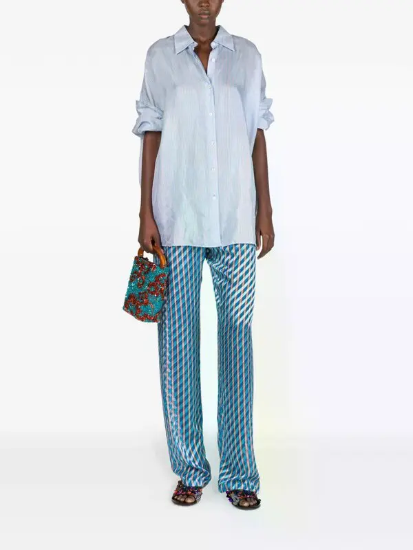 Dries Van Noten Striped Cocoon Shirt