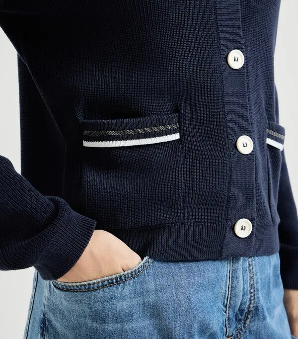 Brunello Cucinelli Cotton Monili-trim Cardigan