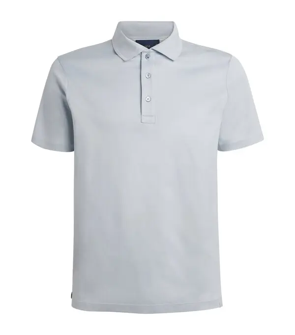 Paul & Shark X Kl Rahul Aqua Touch Cotton Interlock Polo Shirt - Blue