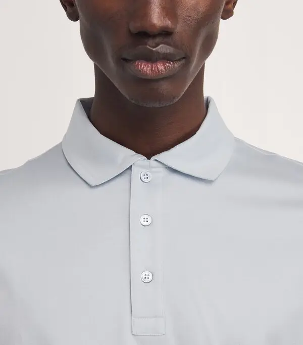 Paul & Shark X Kl Rahul Aqua Touch Cotton Interlock Polo Shirt - Blue
