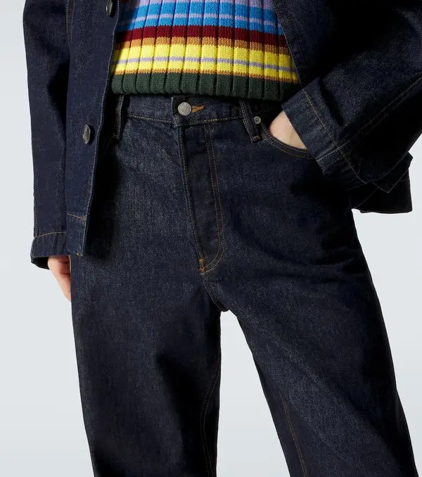 Dries Van Noten Wide-leg Cotton Jeans - Blue