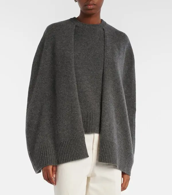 TOTEME Cashmere Poncho - Grey