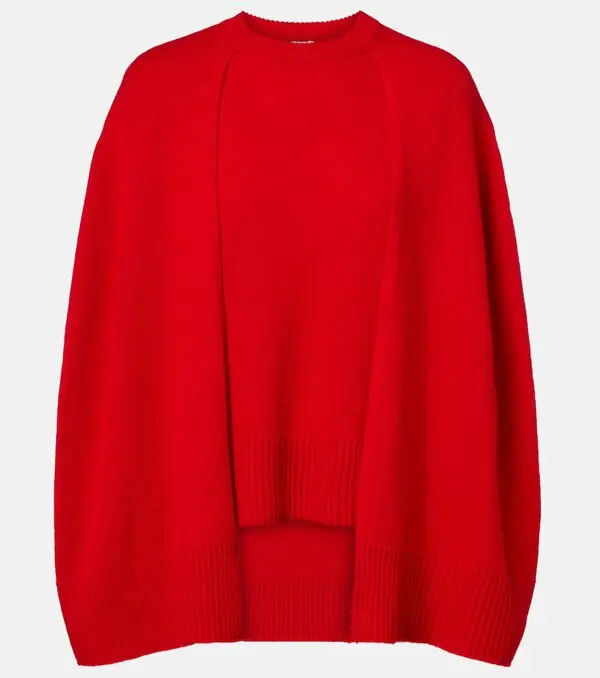 TOTEME Cashmere Poncho - Red