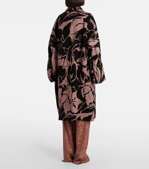 Dries Van Noten Floral Print Coat