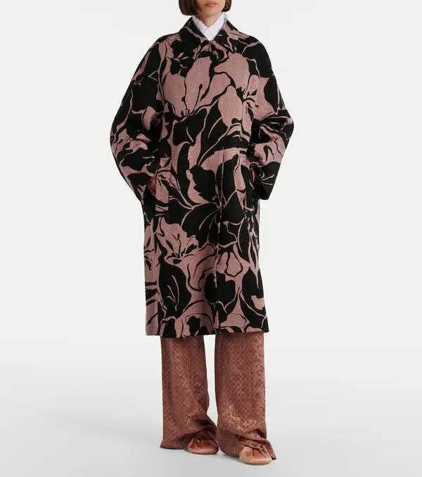 Dries Van Noten Floral Print Coat