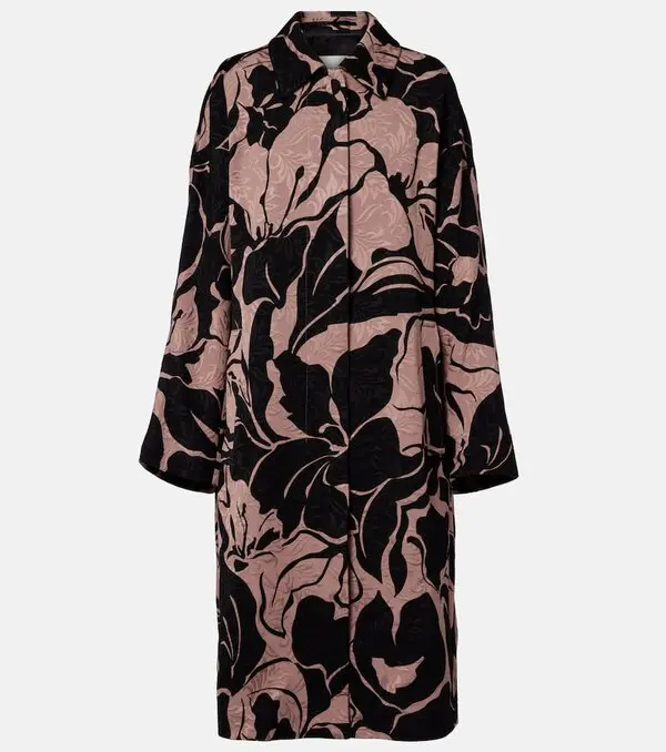 Dries Van Noten Floral Print Coat