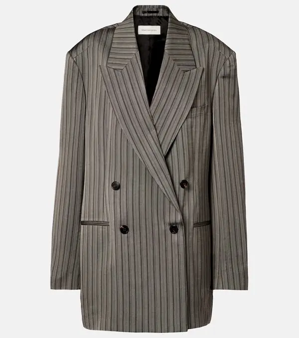 Dries Van Noten Striped Double-breasted Blazer