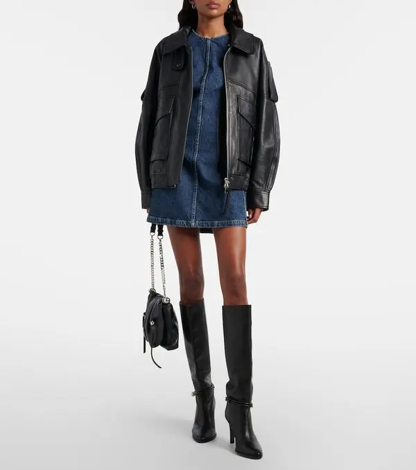 AGOLDE Barton Denim Minidress - Blue