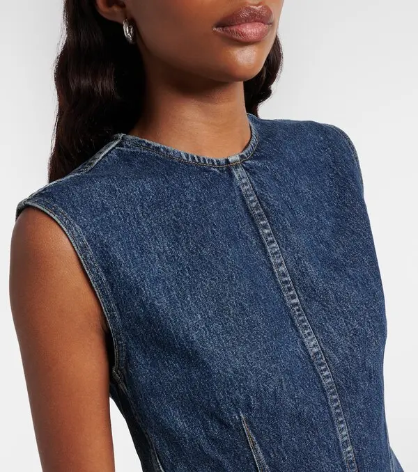 AGOLDE Barton Denim Minidress - Blue