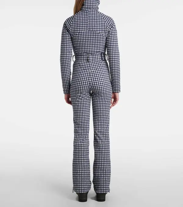 Cordova Chatel Checked Ski Suit - Blue