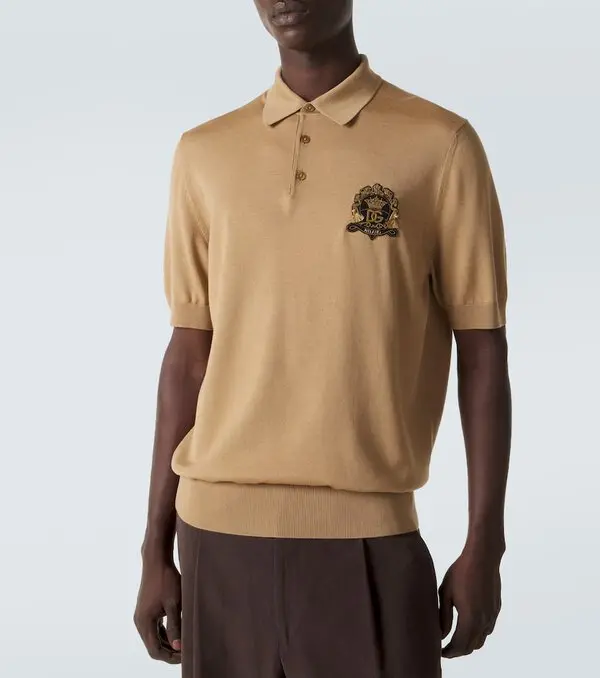Dolce & Gabbana Virgin Wool Polo Shirt