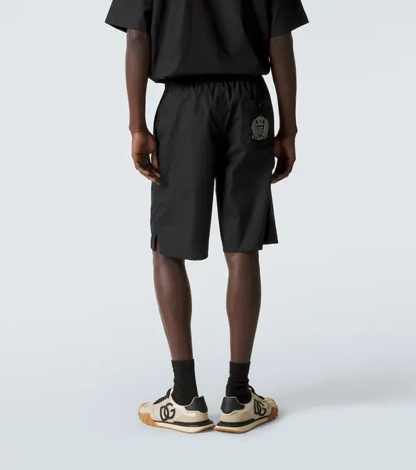 Dolce & Gabbana Vanity Cotton Poplin Bermuda Shorts - Black