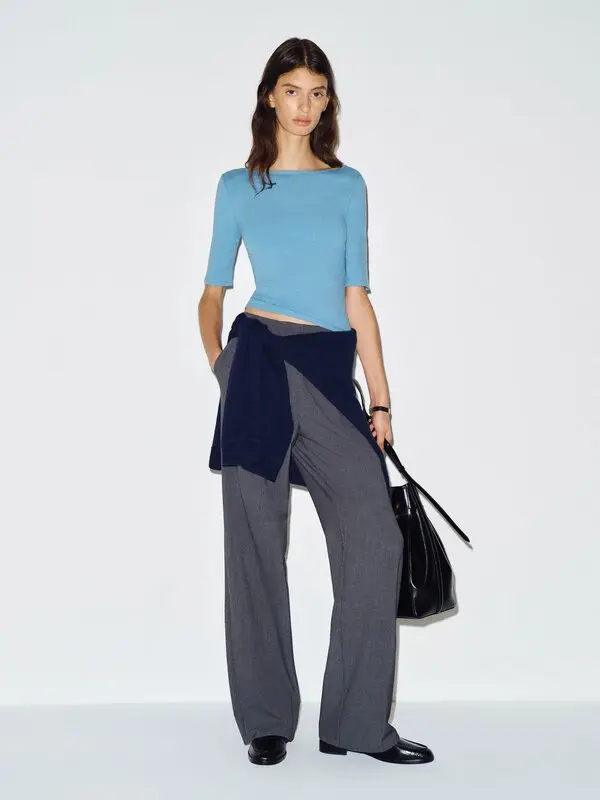 REFORMATION Santino Knit Top - Blue