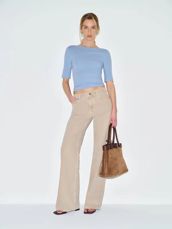 REFORMATION Santino Knit Top - Blue