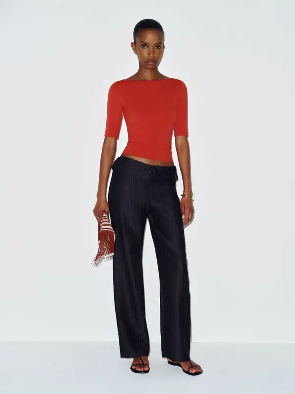 REFORMATION Santino Knit Top - Red