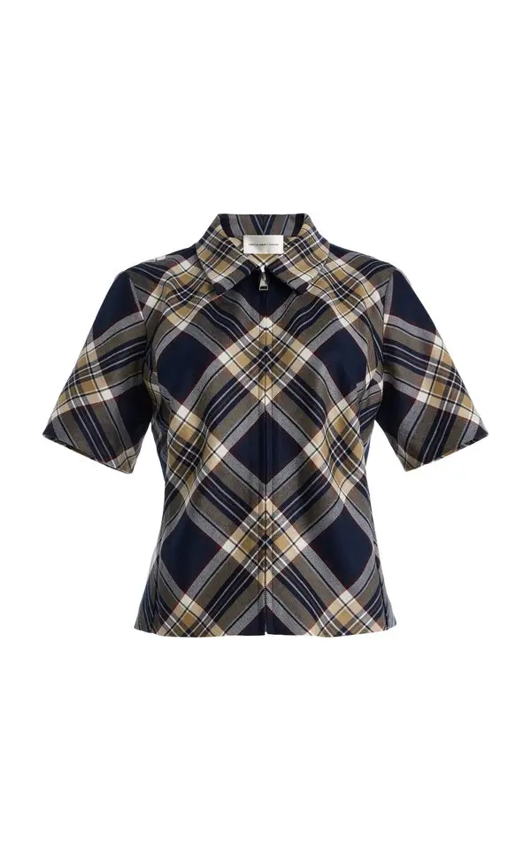 FRAME X Amelia Gray Checkmate Shirt