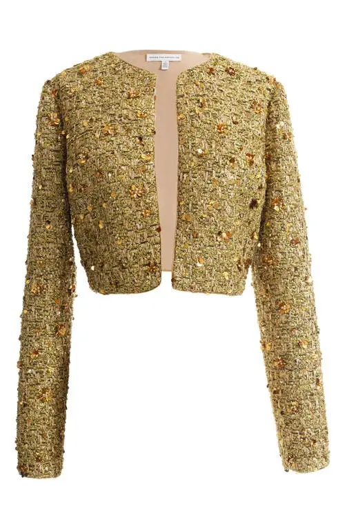 Dress The Population Sequin Embellished Open-front Jacket