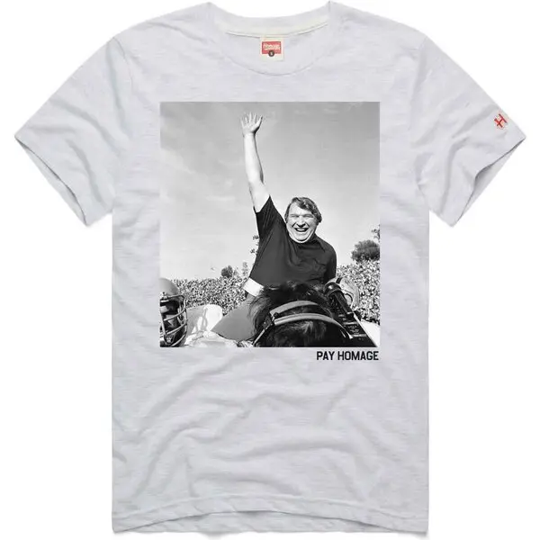 HOMAGE John Madden Oakland Raiders Tri-blend T-shirt - Ash