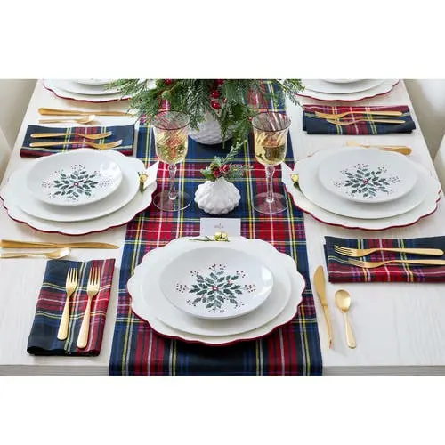 Solino Home Linen Table Runner For Dining Table - Black